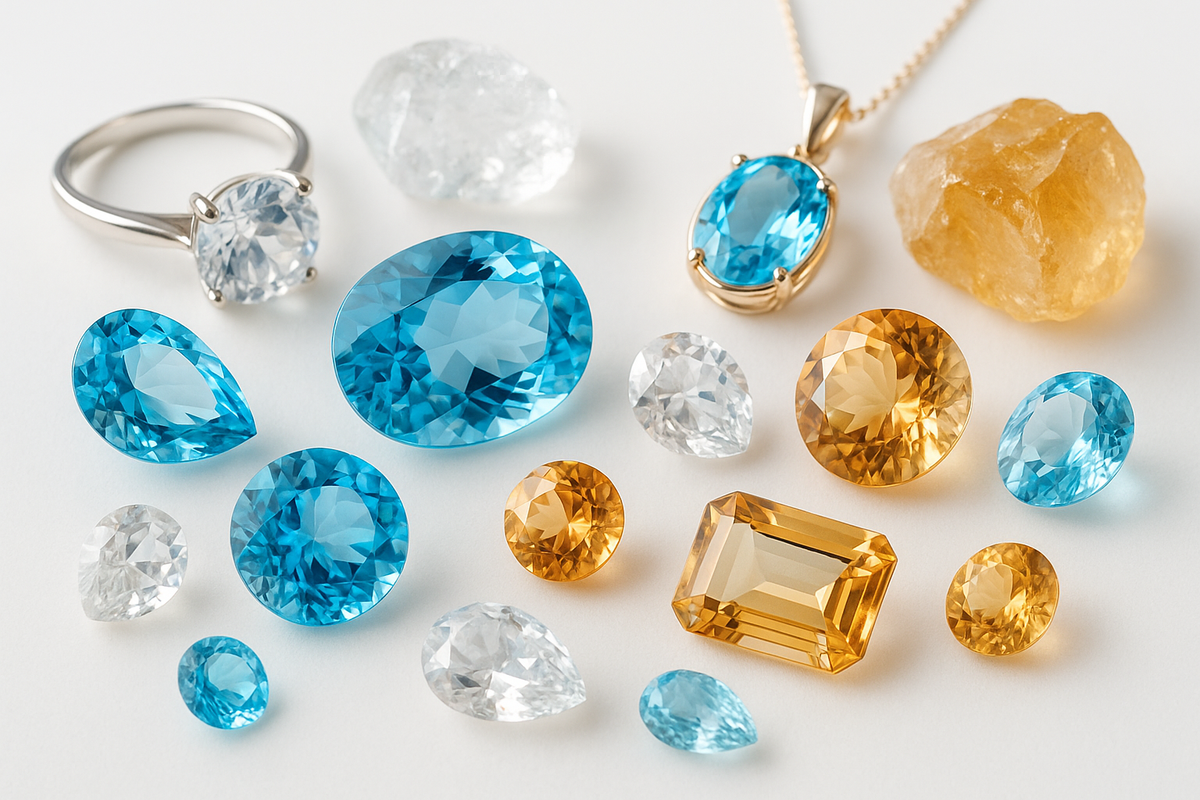 Topaz December Birthstone Guide: Meaning, Colors & Jewelry | Gemstones ...